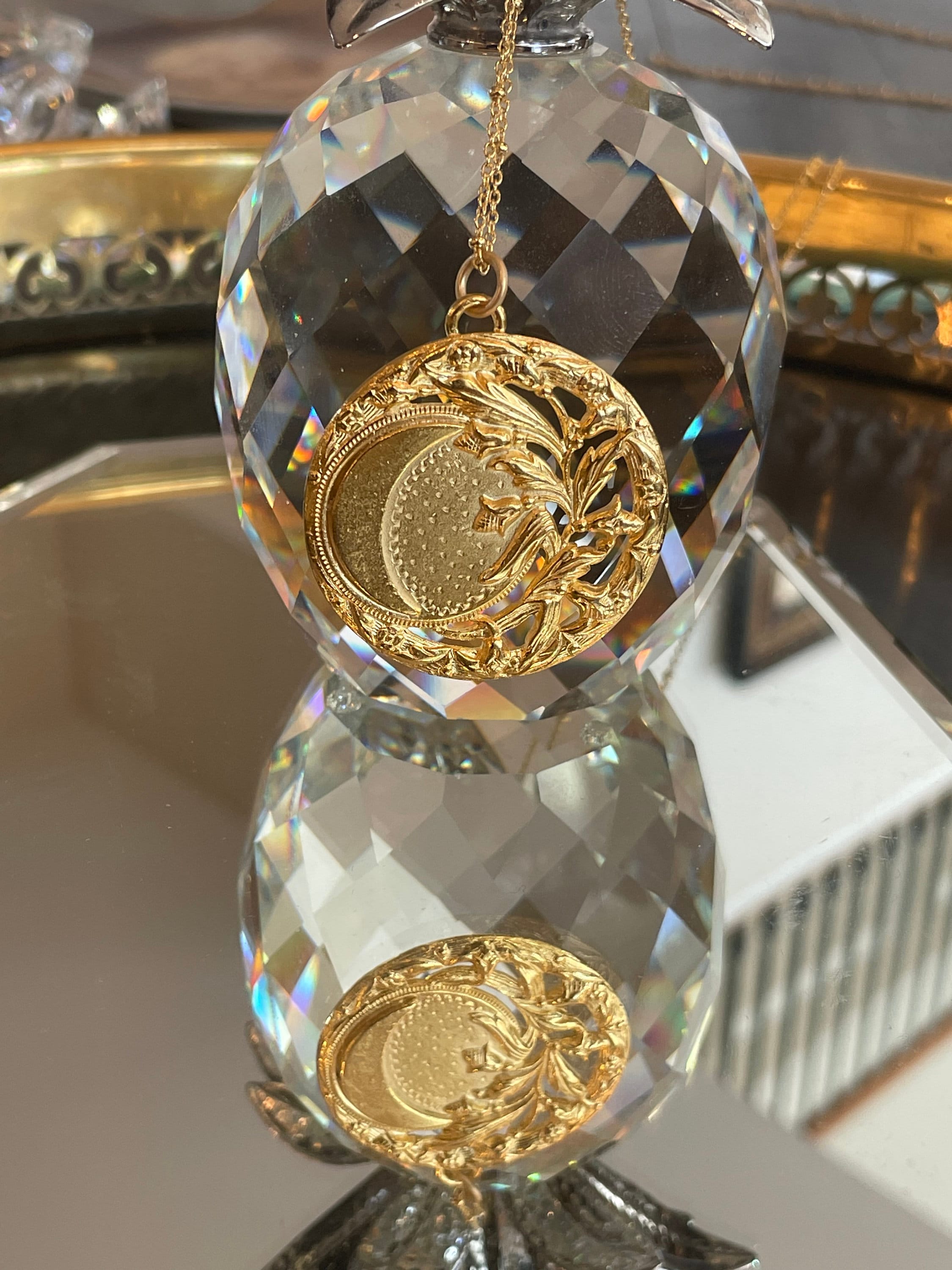 Brass Medallion Pendant - Etsy