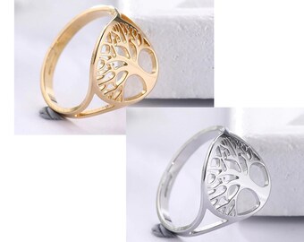Tree of Life Gold Ring - Etsy