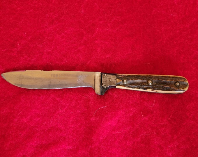 Vintage Puma Forster-nicker Model 3585 Hunting Knife With Stag Handle ...