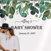 Greenery Baby Shower Backdrop, Green Leaves Picture Photo Booth ...