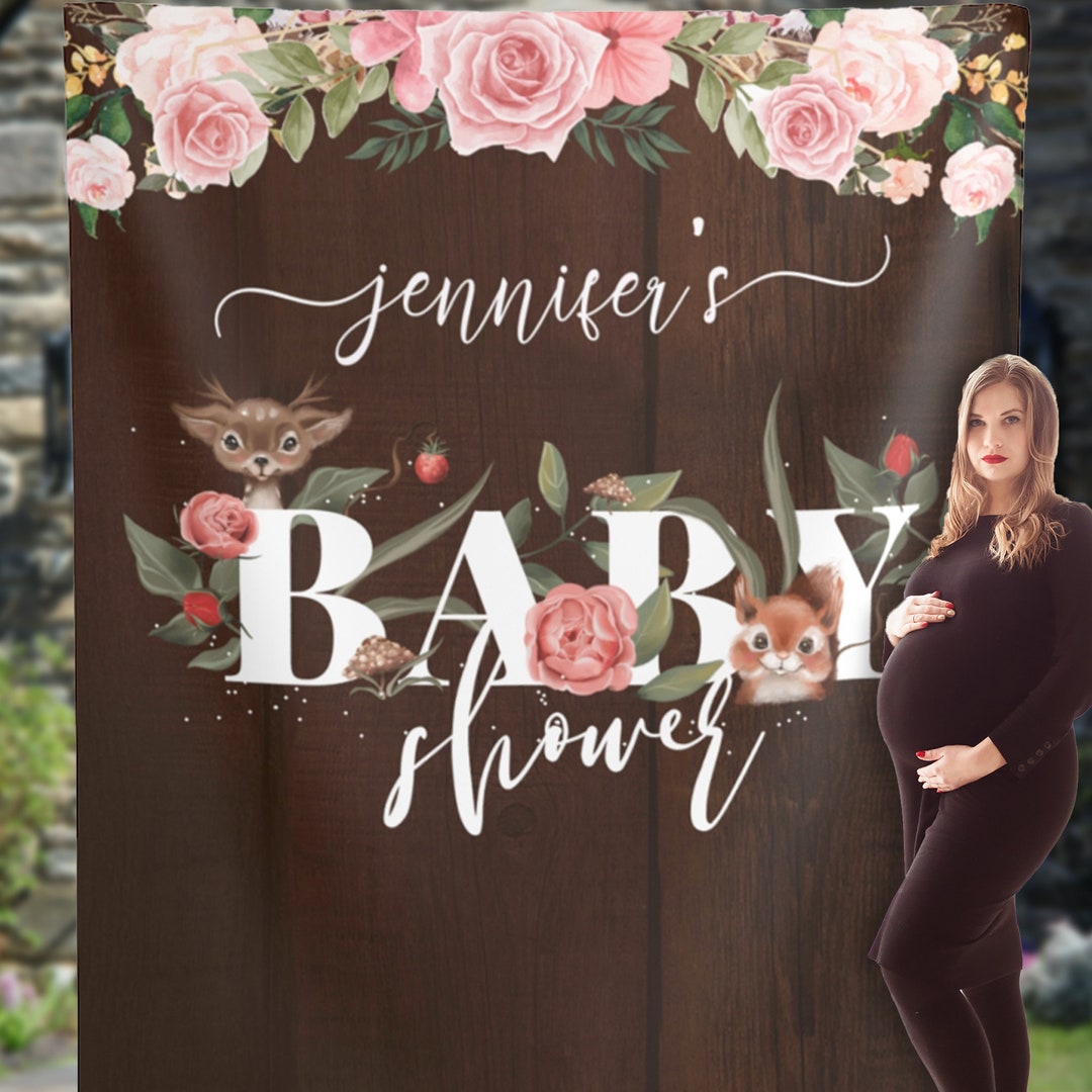 Woodland Decor, Baby Shower Backdrop, Rustic Backdrop, Woodland Theme ...