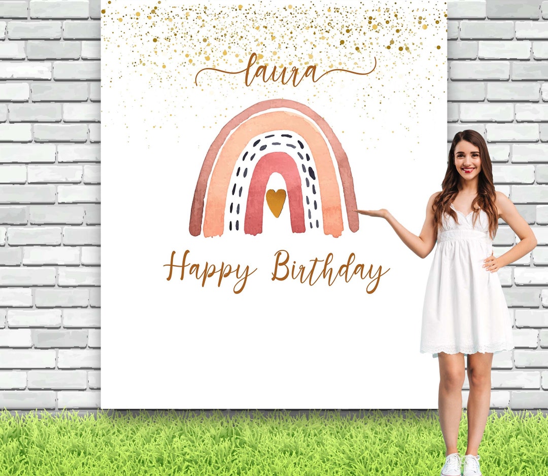 Rainbow Birthday Backdrop, Rainbow Decoration, Rainbow Birthday Party ...