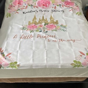 Little Princess Baby Shower Backdrop, Royal Princess Backdrop, A Little ...