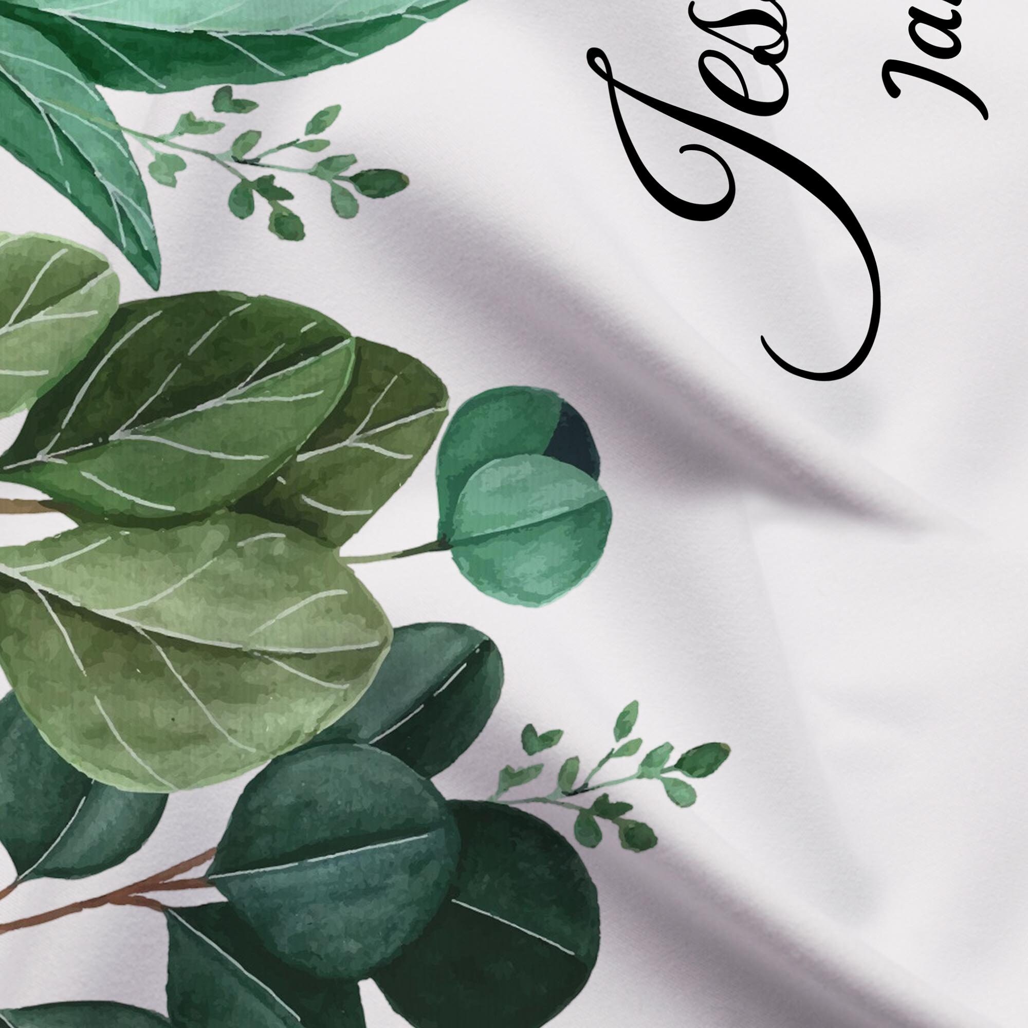 Greenery Baby Shower Backdrop Green leaves Picture Photo | Etsy