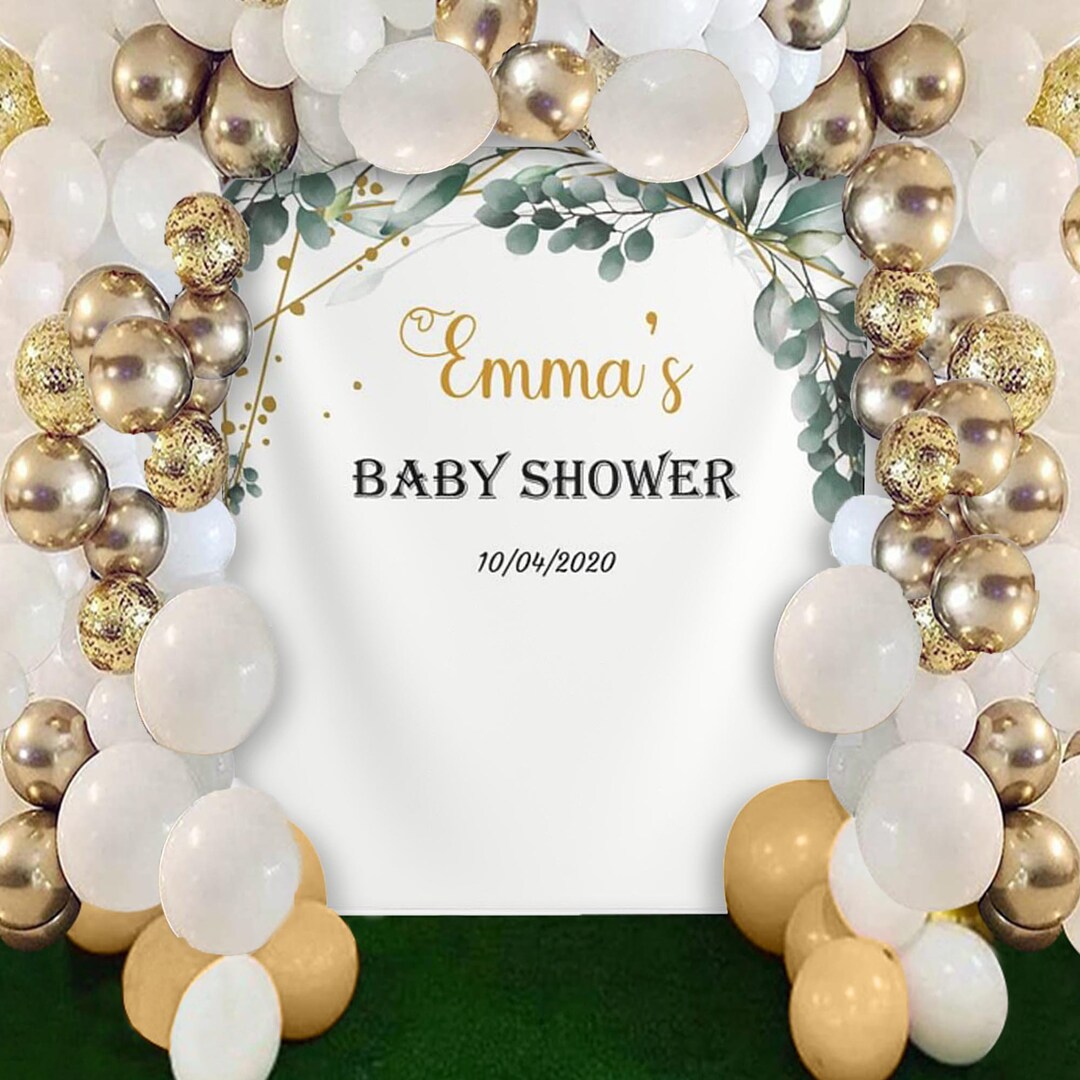 Greenery Backdrop, Baby Shower Backdrop, Photo Backdrop, Eucalyptus ...