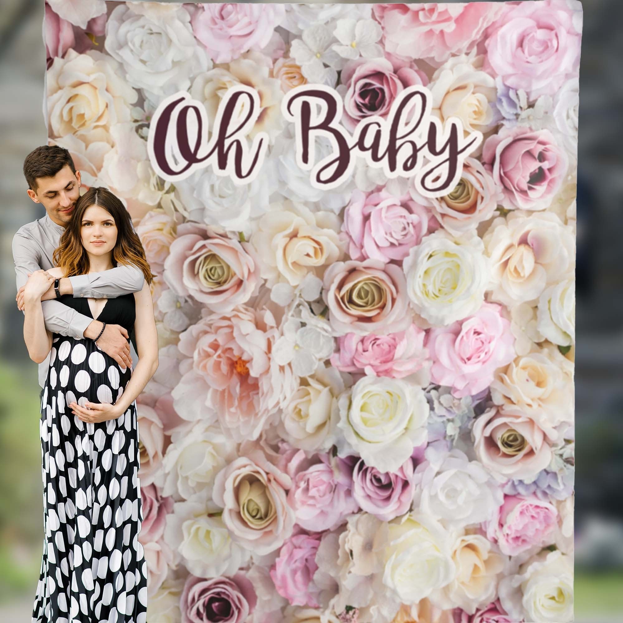 Custom Flower Wall Backdrop Baby Shower Backdrop Girl Baby - Etsy