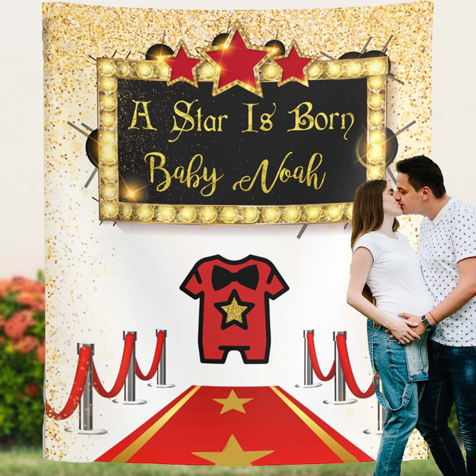 Baby Shower Backdrop Red Carpet Backdrop Star Baby Shower | Etsy