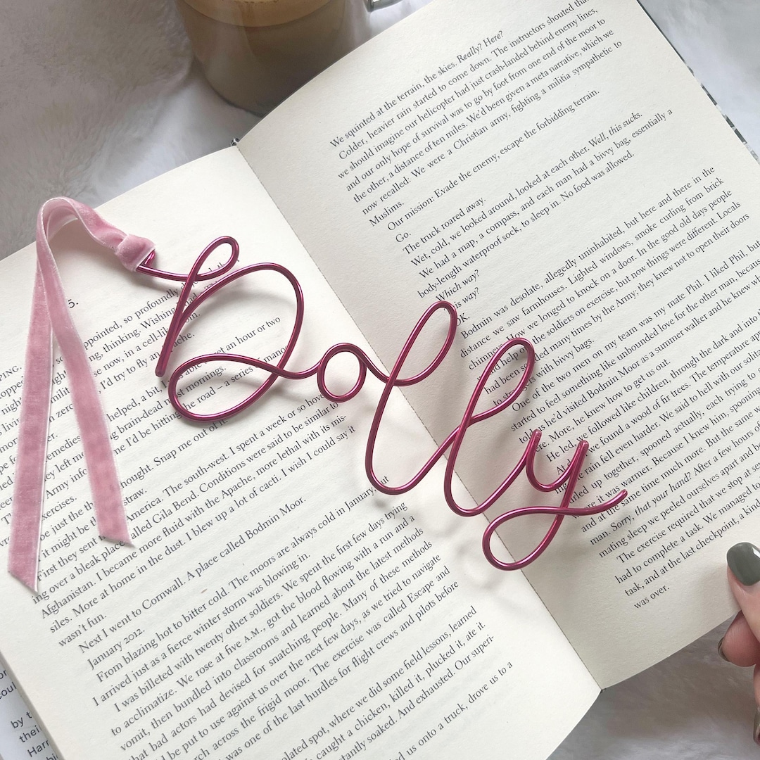 Personalised Wire Name Bookmark - Etsy