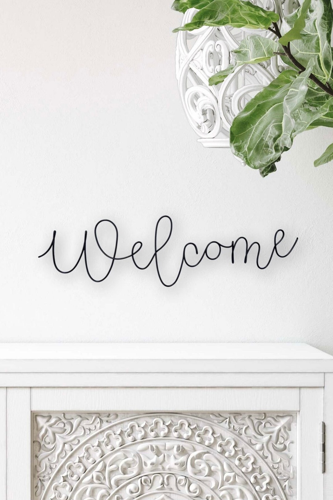 Welcome Wire Wall Sign - Etsy