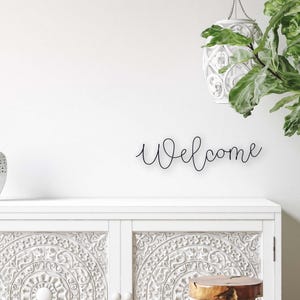 Welcome Wire Wall Sign - Etsy