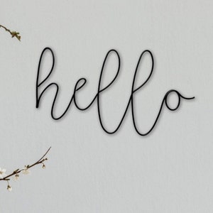 Custom Wire Words in Vinnie Font - Wire Wall Art - Wall Sign ...