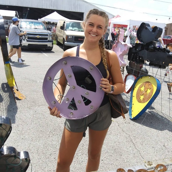 Lighted Peace Sign - Etsy