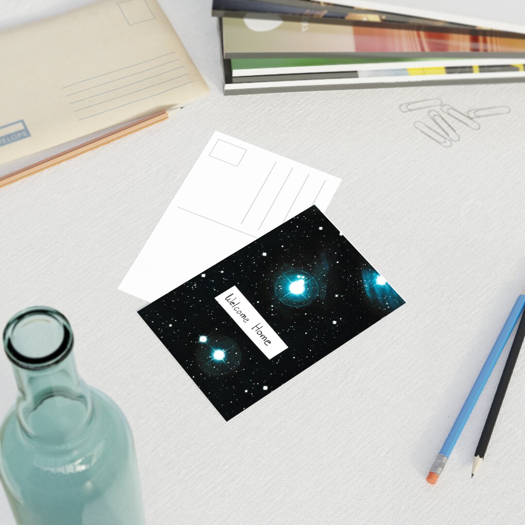 Collage Art Print With Universe Themes Astronomy Postcards 10pcs - Etsy