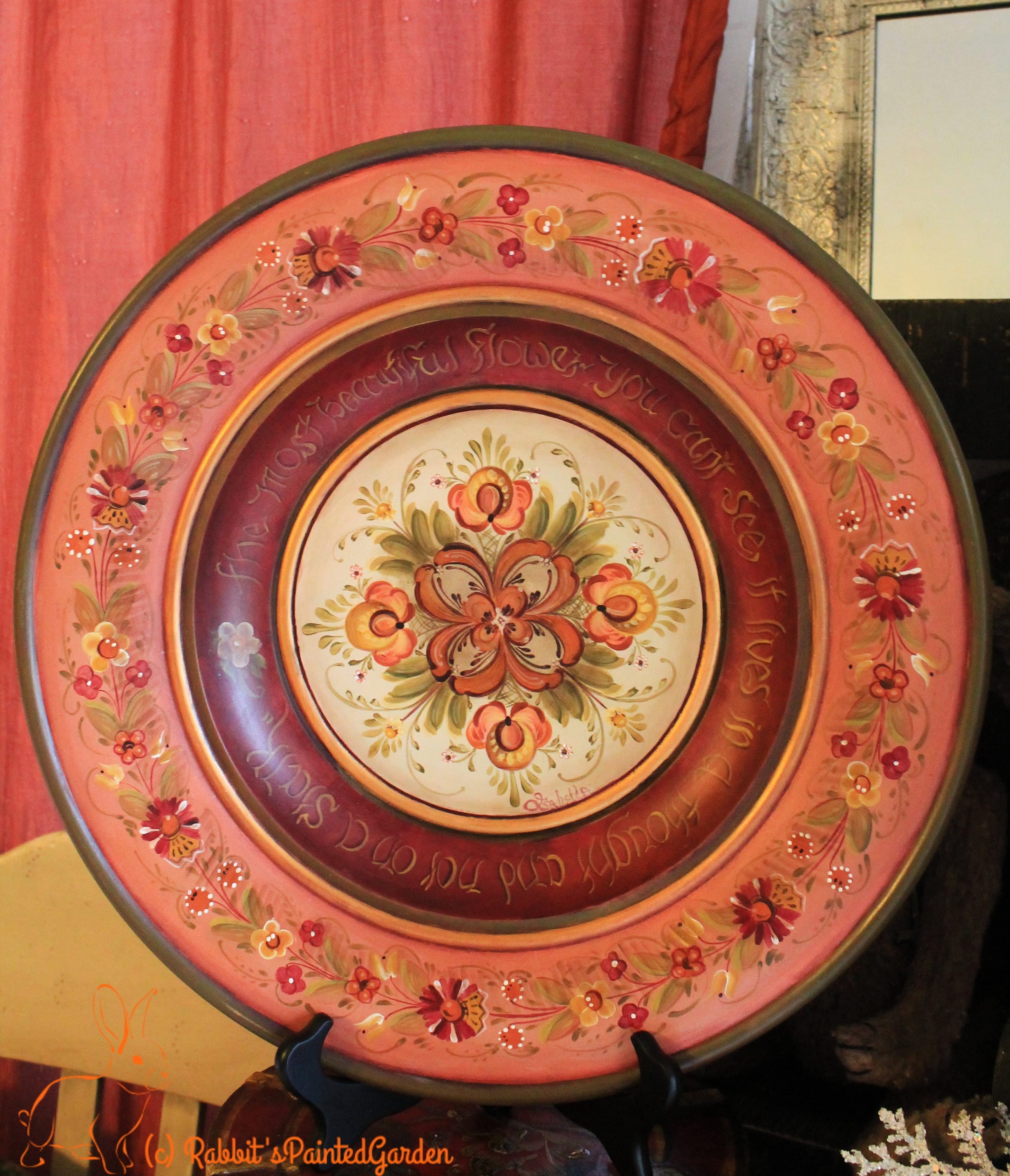 Rogaland Folk Art Plate / Rosemaling Folk Art / Nordic Folk Art ...