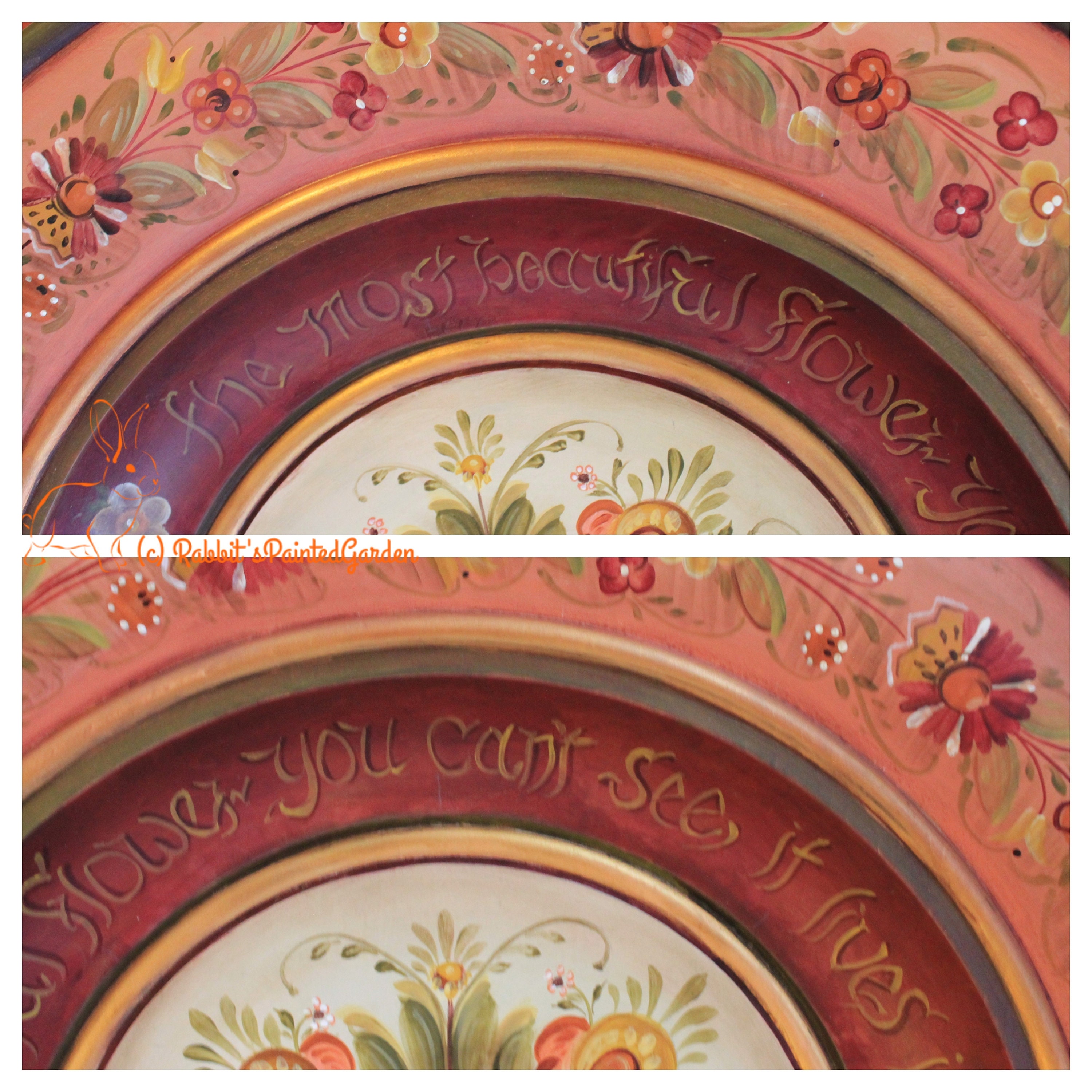 Rogaland Folk Art Plate / Rosemaling Folk Art / Nordic Folk Art ...