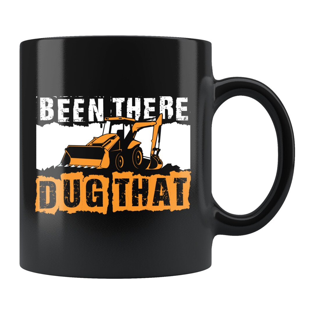 Excavator Gift. Excavator Mug. Digger Gift. Digger Mug. Construction ...