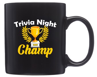 Trivia Night Champion Winner Trophy Quiz Game Prize Champ Sweatshirt ...