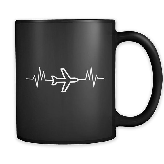 Pilot Heartbeat Mug Pilot Coffee Mug Pilot Mug Pilot Gift | Etsy