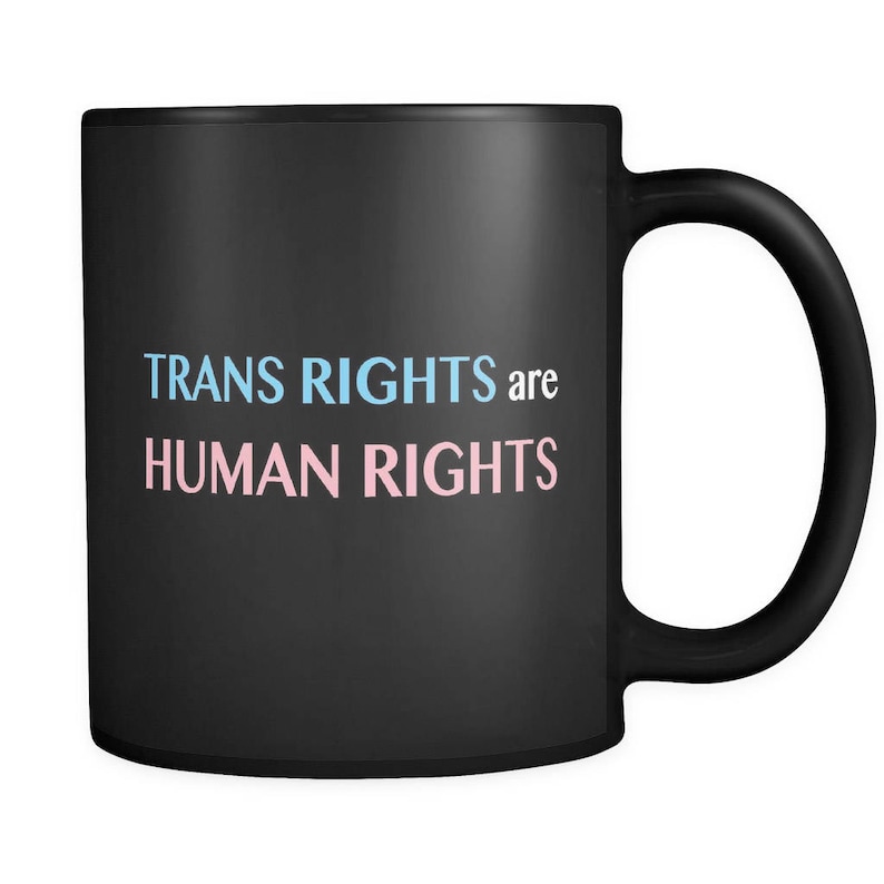 Transgender Gift Transgender Mug Trans Black Mug Trans | Etsy