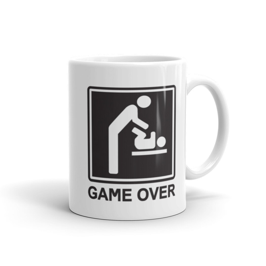 Game Over Mug. New Daddy Gift. New Dad Gift. New Dad Mug. Father Gift ...