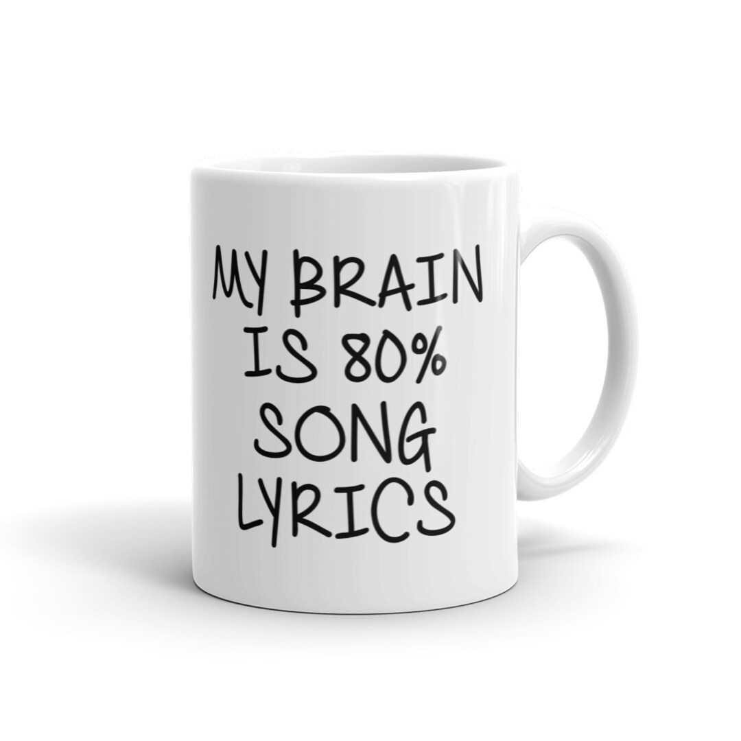 Gift for Music Lover Mug - Lyrics Mug Signer Mug - Guitar Player Gift ...