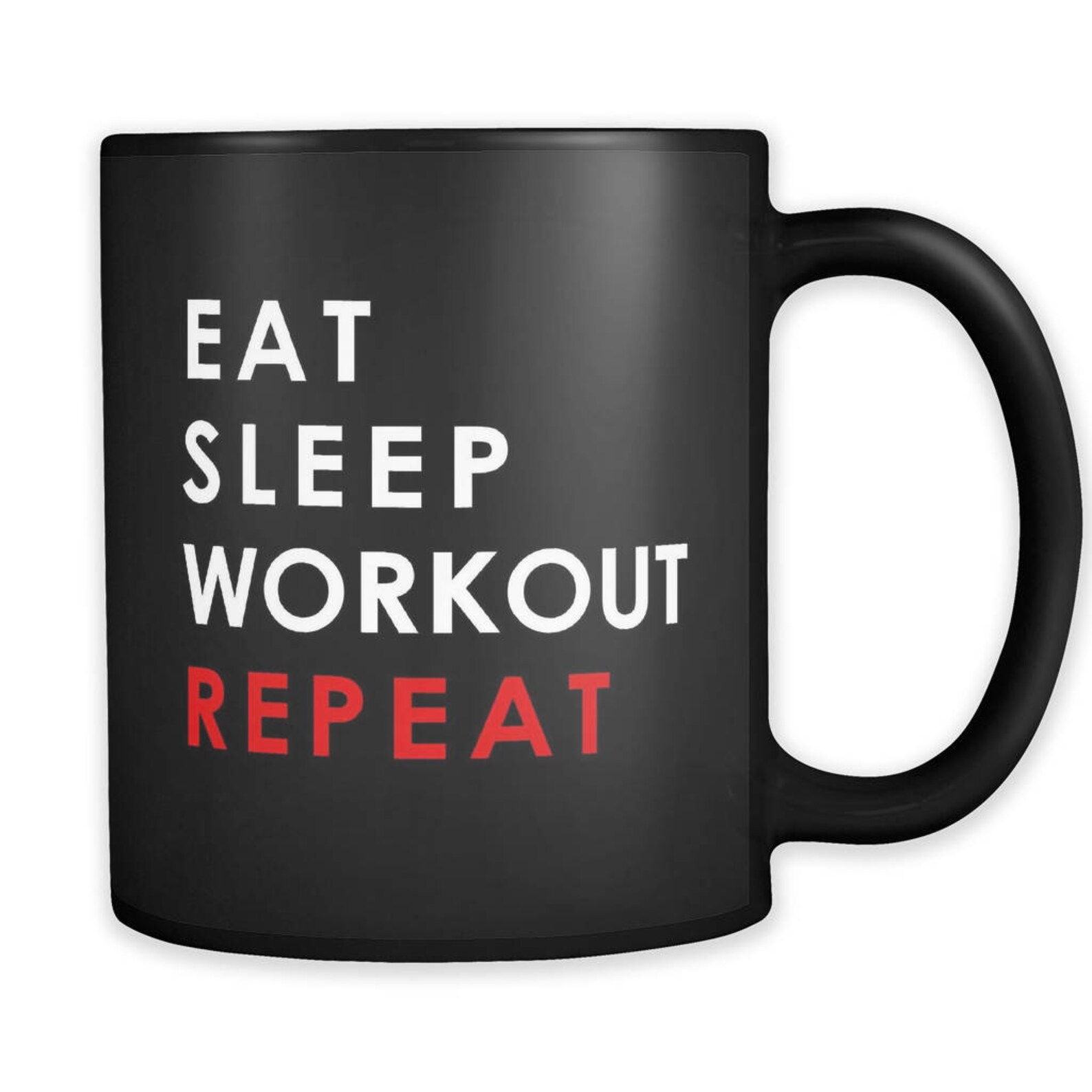 Eat Sleep Workout Repeat Mug Workout Mug Workout Gift - Etsy