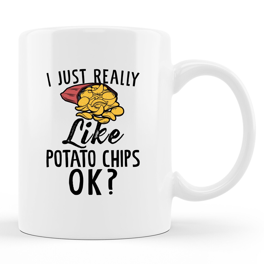 Potato Chips Fan Mug. Potato Chips Mug. Potato Chip Mug. Chips Lover ...
