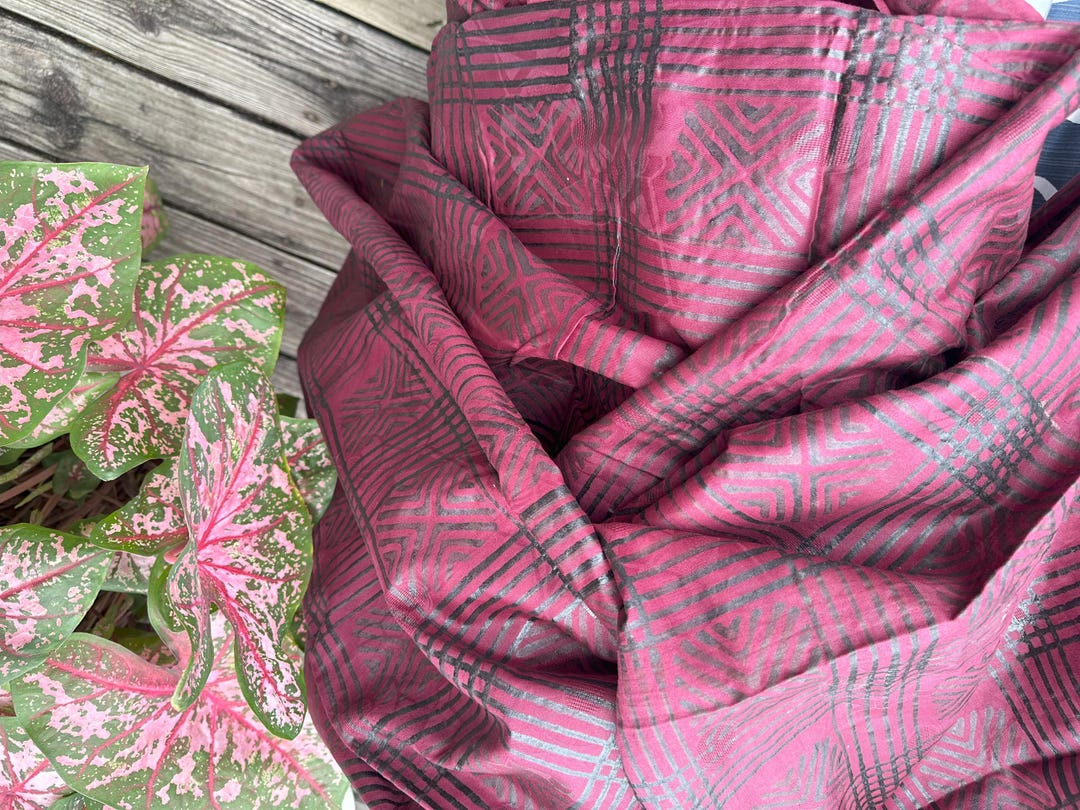 African Block Print Fabric - Authentic Product of Ghana - Etsy