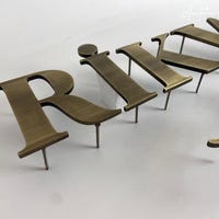 Laser Cut Floating Metal Letters, Custom Business Signage, Raised Wall ...