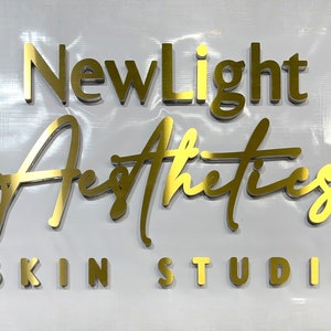 Custom 3D Business Signage, Laser Cut Metal Sign,aesthetics Clinic Sign ...
