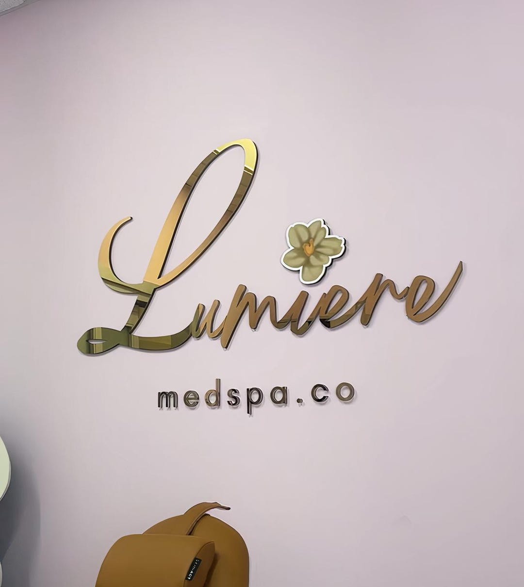 Metal Coated Acrylic Logo Sign: Custom Laser Cut Business Signage - Etsy