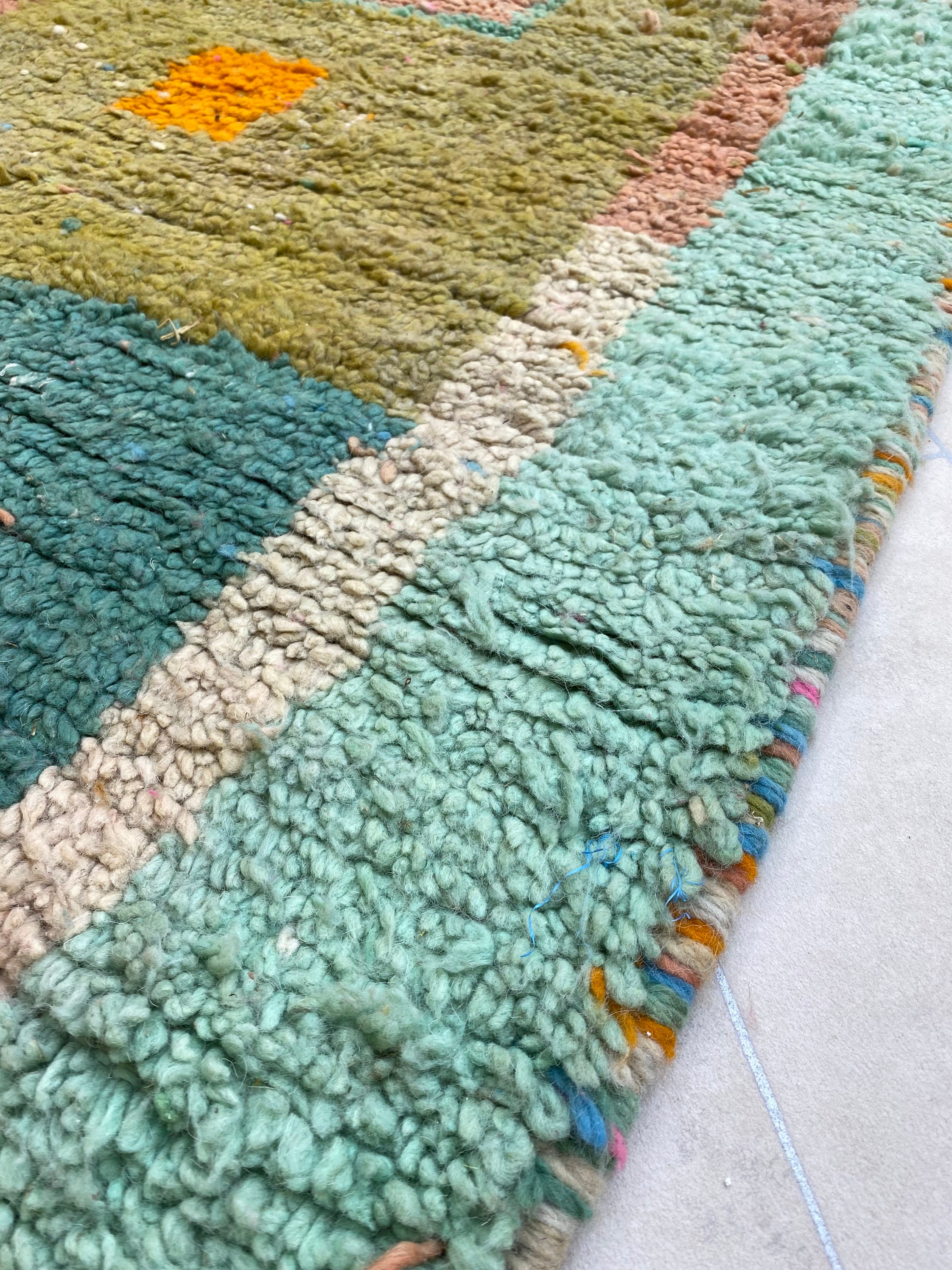 Moroccan Rug Morocco Rug Wool Rug Hand Knotted 5.4 Ft X - Etsy UK