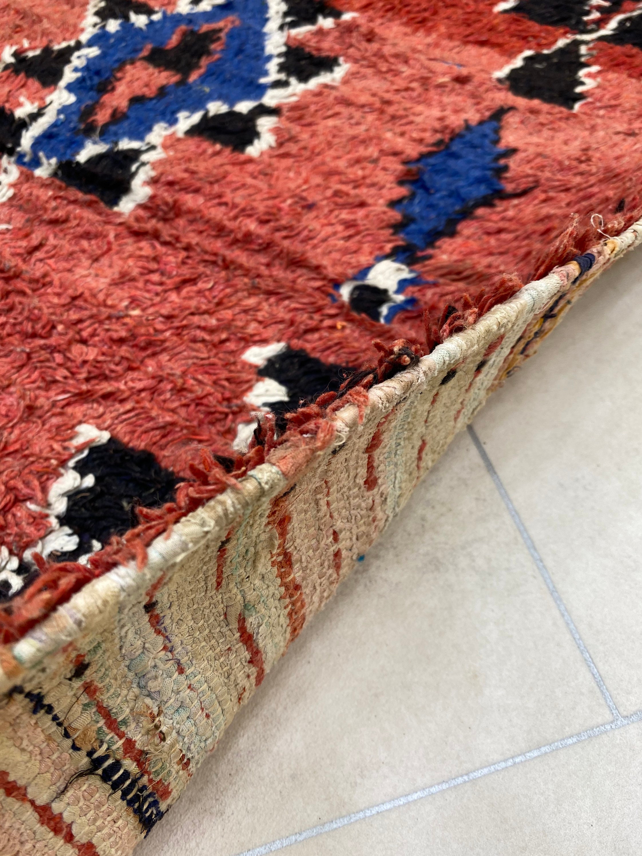 Boujaad Rug handmade Rug 4.7 ft x 2.4 ft 140 cm x 70 cm | Etsy