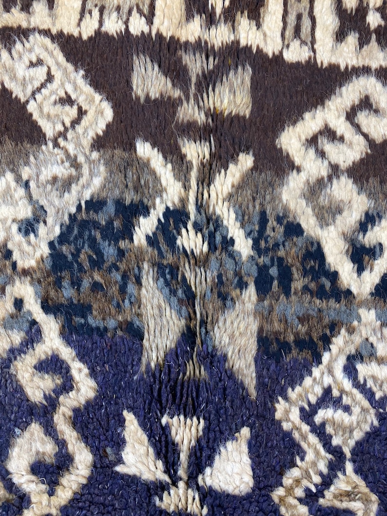 Handmade Rug Vintage Wool Rug 4.10 Ft X 3.5 Ft 147 Cm X - Etsy