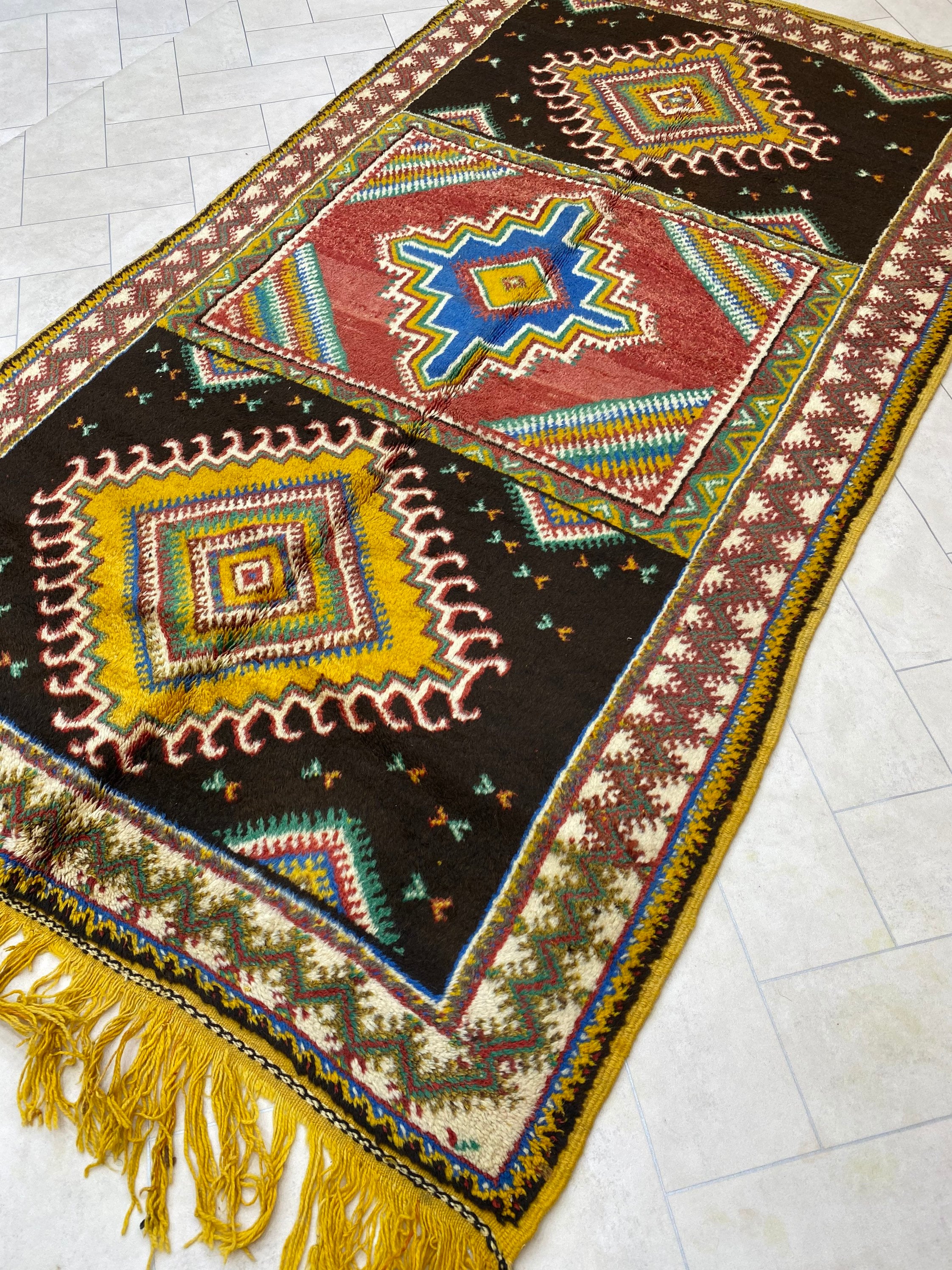 Wool Rug Handmade by wool Soft 8.8 ft x4.11 ft 263 cm | Etsy