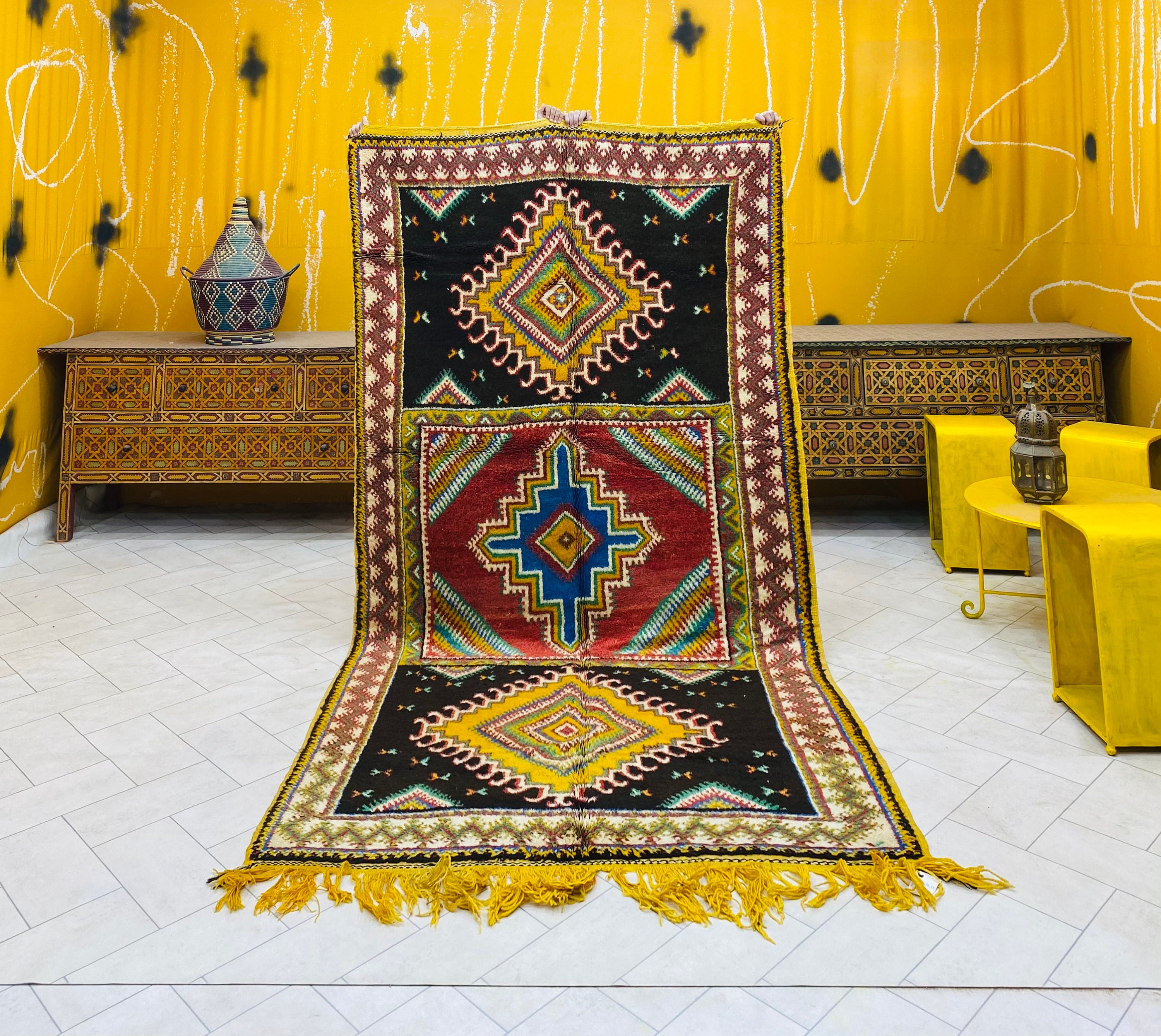 Wool Rug Handmade by wool Soft 8.8 ft x4.11 ft 263 cm | Etsy