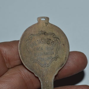 Vintage Wine Taster's Key Reed & Barton Sterling Silver Pendant 1880 ...