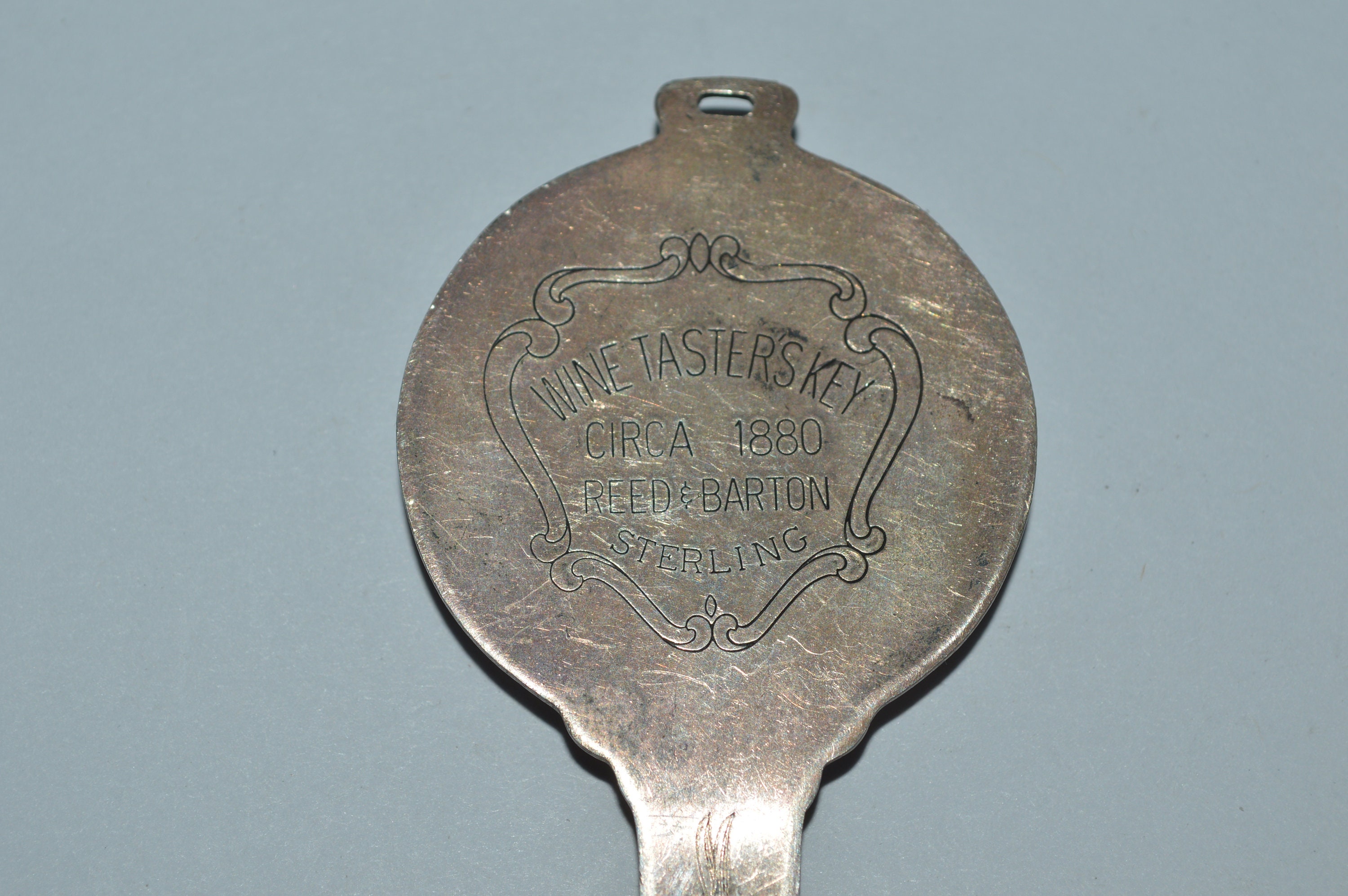 Vintage Wine Taster's Key Reed & Barton Sterling Silver Pendant 1880 ...