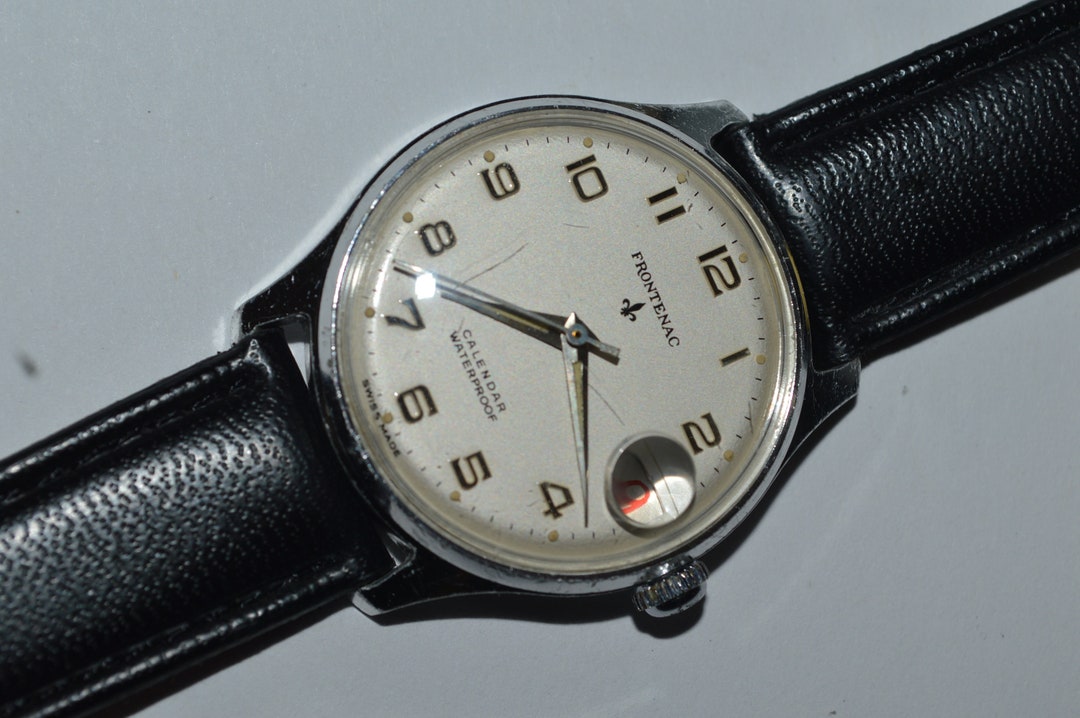 FRONTENAC Mechanical Wind up Watch Swiss Made 30mm Arabic Numerals ...