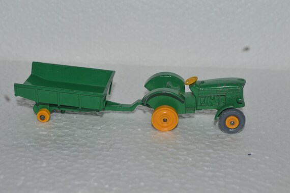 Matchbox John Deere Tractor Lesney No. 50 - 1967 Grey Tires Diecast 1: ...