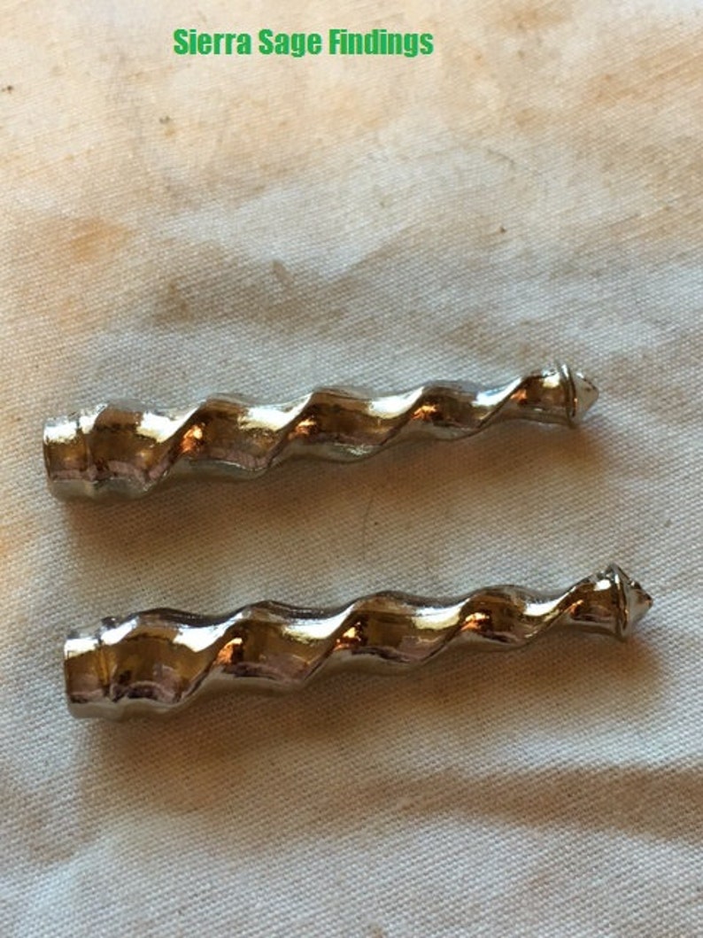 Bolo Tips Twisted Sterling Plated | Etsy