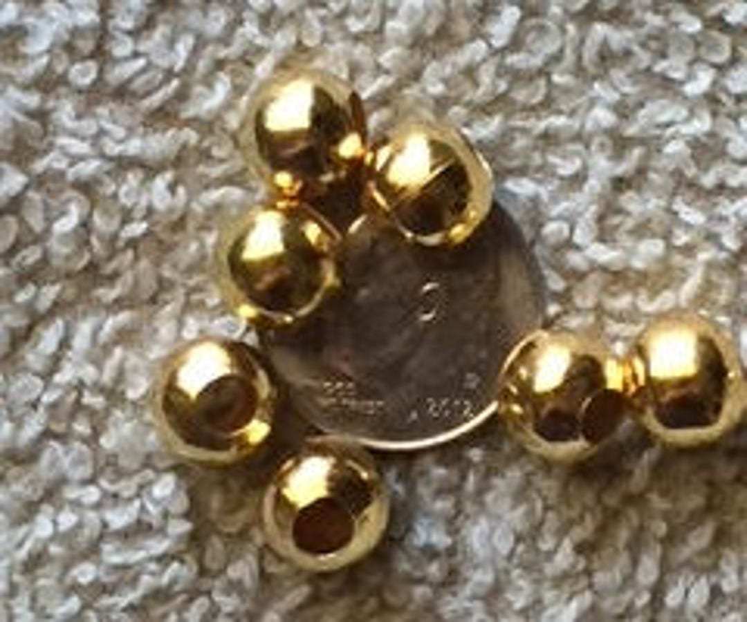 Round Gold Bead 8mm - Etsy