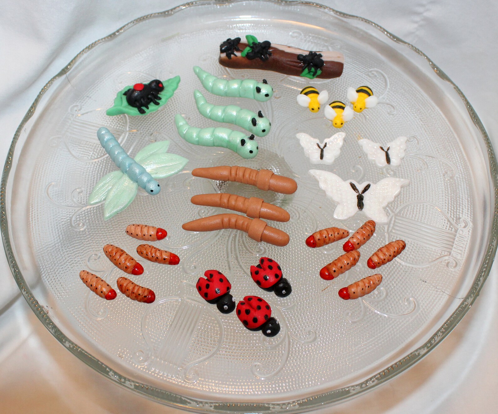 Fondant Insect Cake Toppers Fondant Ladybug Fondant Bumble | Etsy