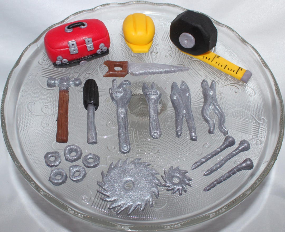 Fondant Construction Cake Topper - Construction Cake Decoration ...