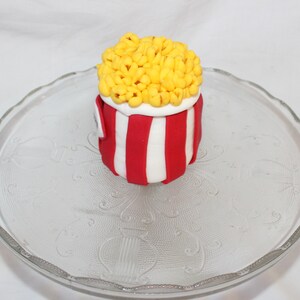 Fondant Popcorn Cake Topper Popcorn Topper Popcorn Theme - Etsy