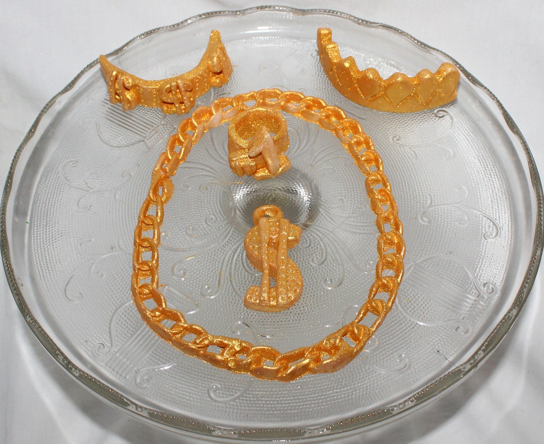 Fondant Bling Cake Topper - Fondant Necklace - Fondant Jewelry ...