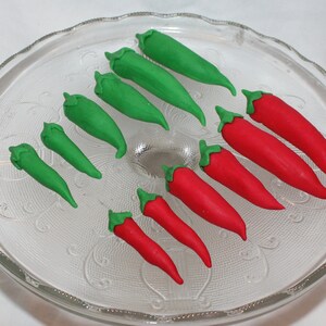 Fondant Chili Pepper Cake Topper - Chili Pepper Topper - Chili Topper ...