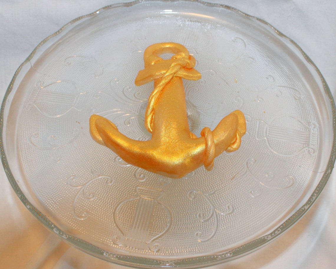 Fondant Anchor Cake Topper Anchor Topper Nautical Topper | Etsy