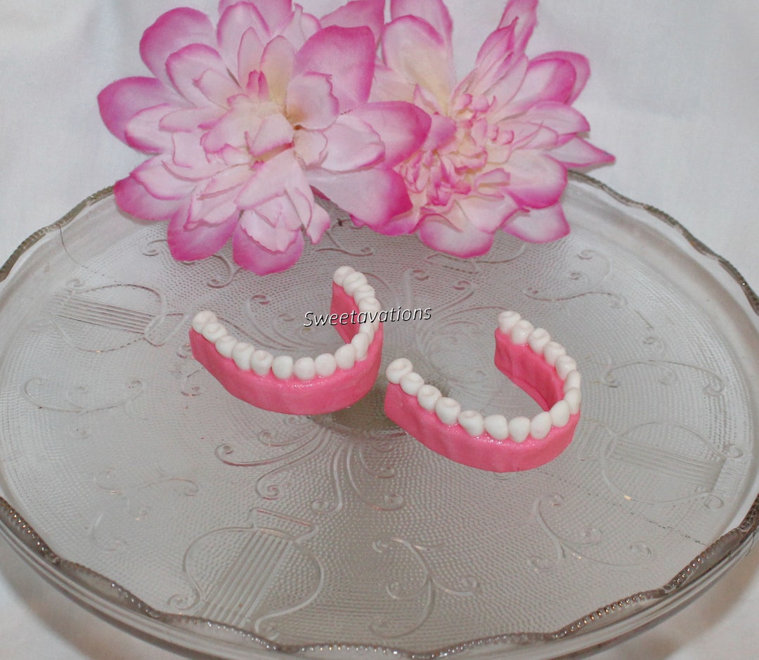 Fondant Tooth Cake Topper - Fondant Dentist - Fondant Teeth - Dentist ...