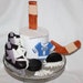 Fondant Football Cake Topper Football Topper Football Theme Fondant ...